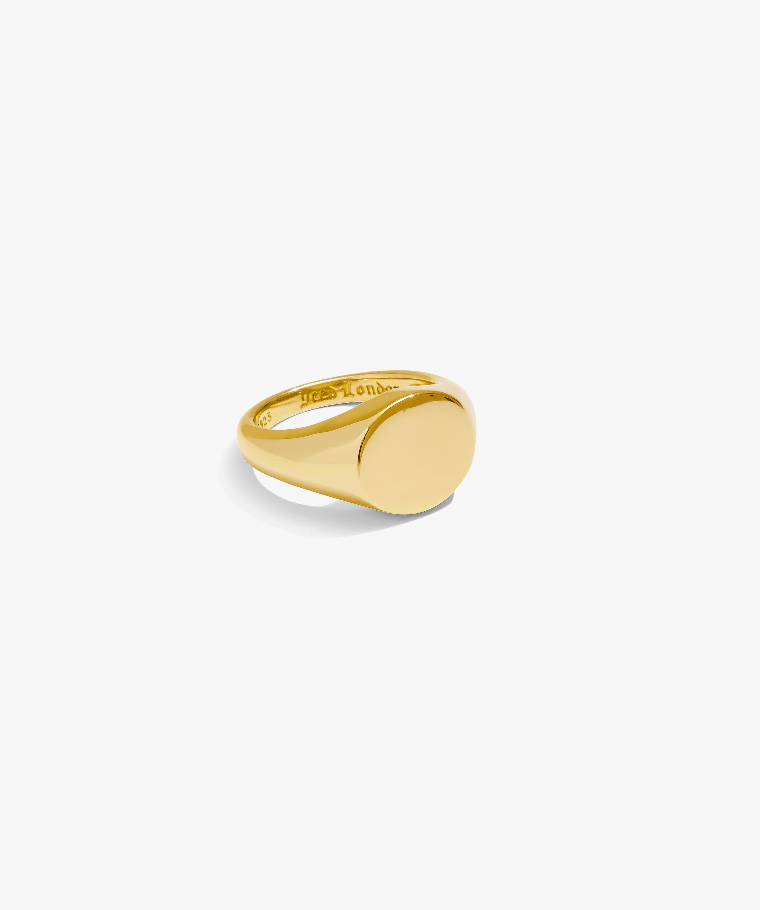 Oval Signet Ring - Yellow – ICED LONDON